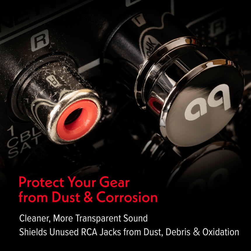 AudioQuest RCA Noise-Stoppers | 10x Input & Output RCA Caps