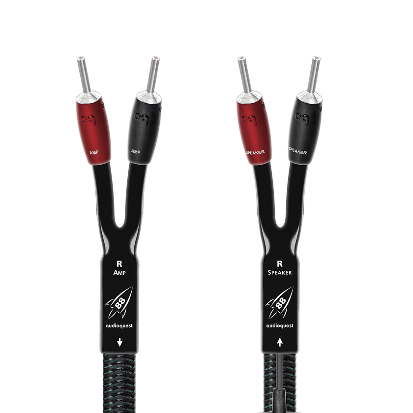 AudioQuest 8' Rocket 33 Full-Range Speaker Cable w/ SureGrip 300 ...