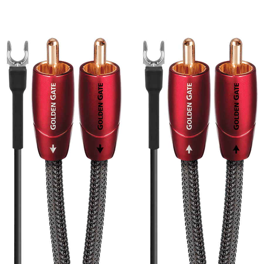 AudioQuest 1.5m Golden Gate Turntable RCA > RCA Turntable Cable ...