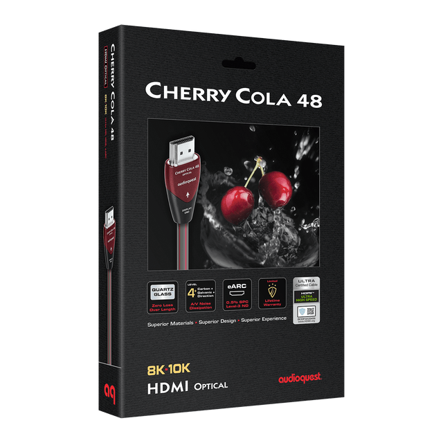 AudioQuest 5m Cherry Cola 48 2.1 HDMI Cable - 4K/8K Ultra HD, In-Wall ...